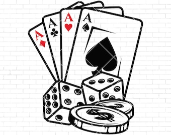 Playing Cards Svg Poker Cards Svg Aces Svg Royal Flush Clip Art Cards ...