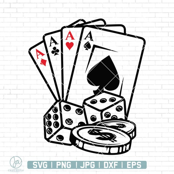 Playing Cards Svg | Poker Cards svg | Aces svg | Royal Flush Clip Art ...