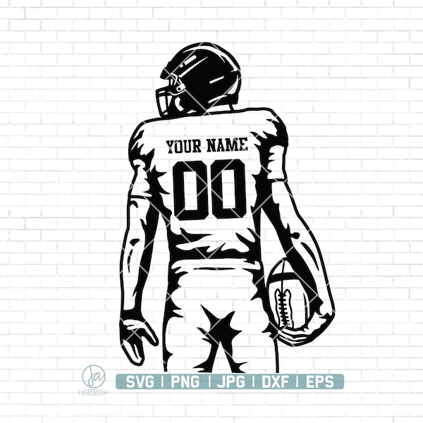Football Name Svg - Etsy
