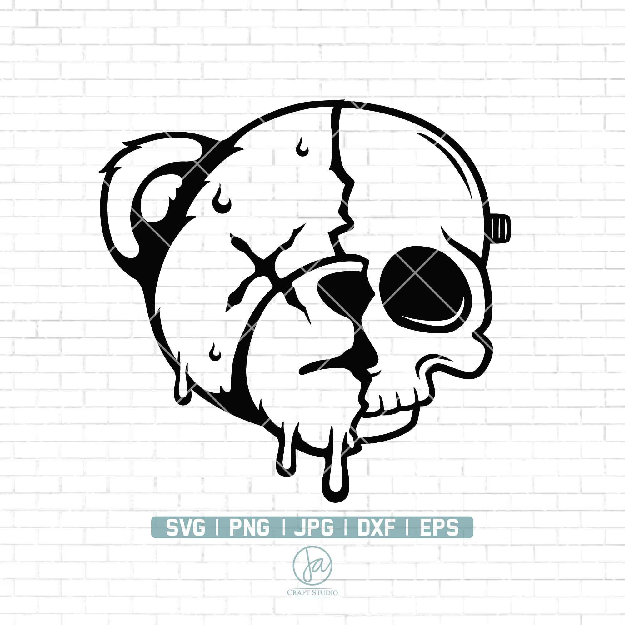Bear Skull Svg | Bear Mascot Svg | Creepy Bear SVG | Skull Mascot ...