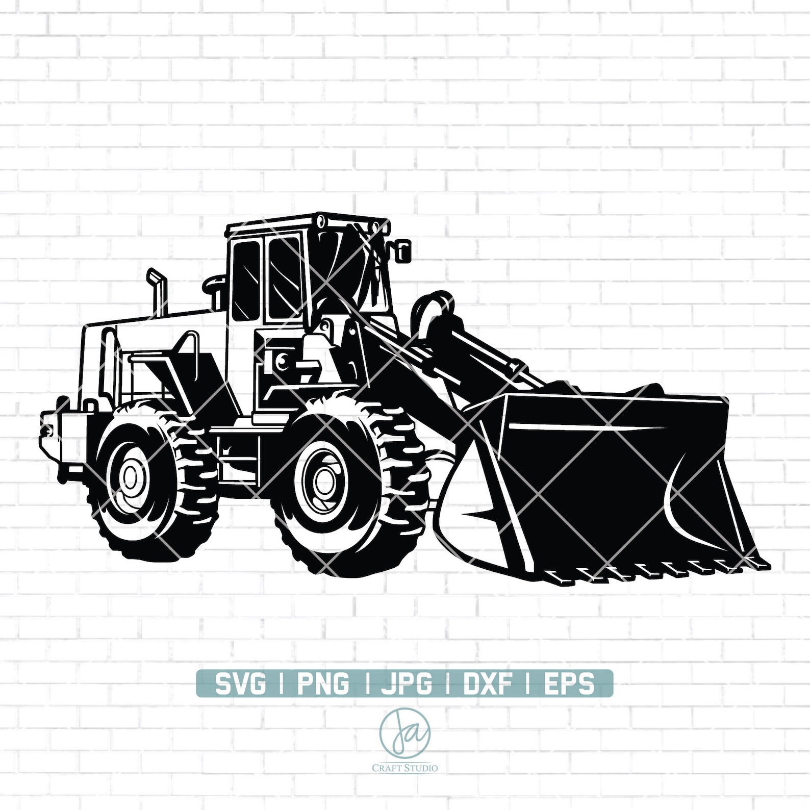Loader Truck Svg Construction Truck Svg Bulldozer Clipart - Etsy