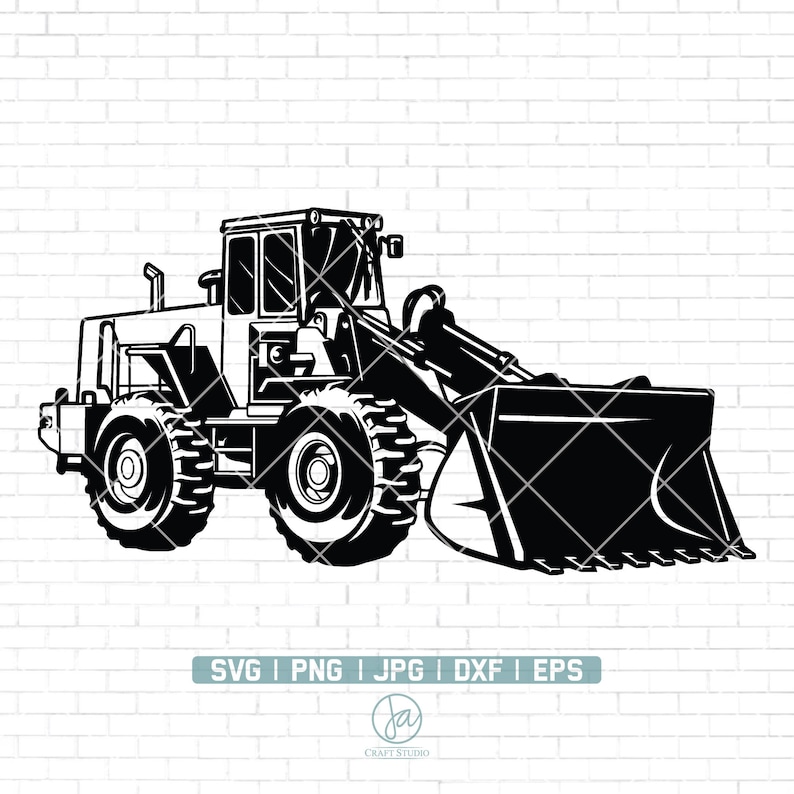 Loader Truck Svg Construction Truck Svg Bulldozer Clipart - Etsy