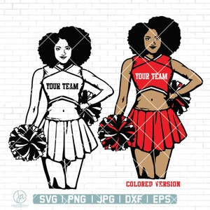 Cheerleader SVG | Cheerleading Svg | Customize High School Cheer ...