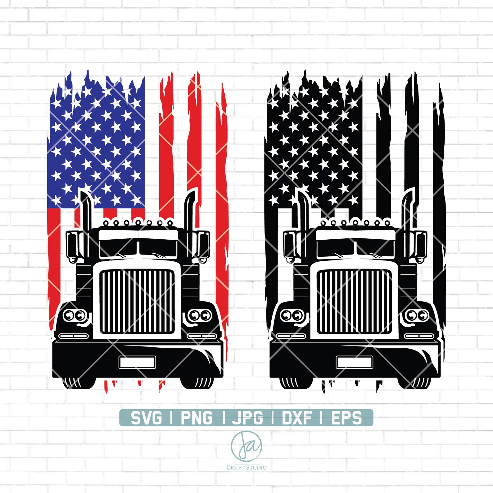 Us Big Truck Svg Truck Svg Us Truck Svg American Trucker - Etsy
