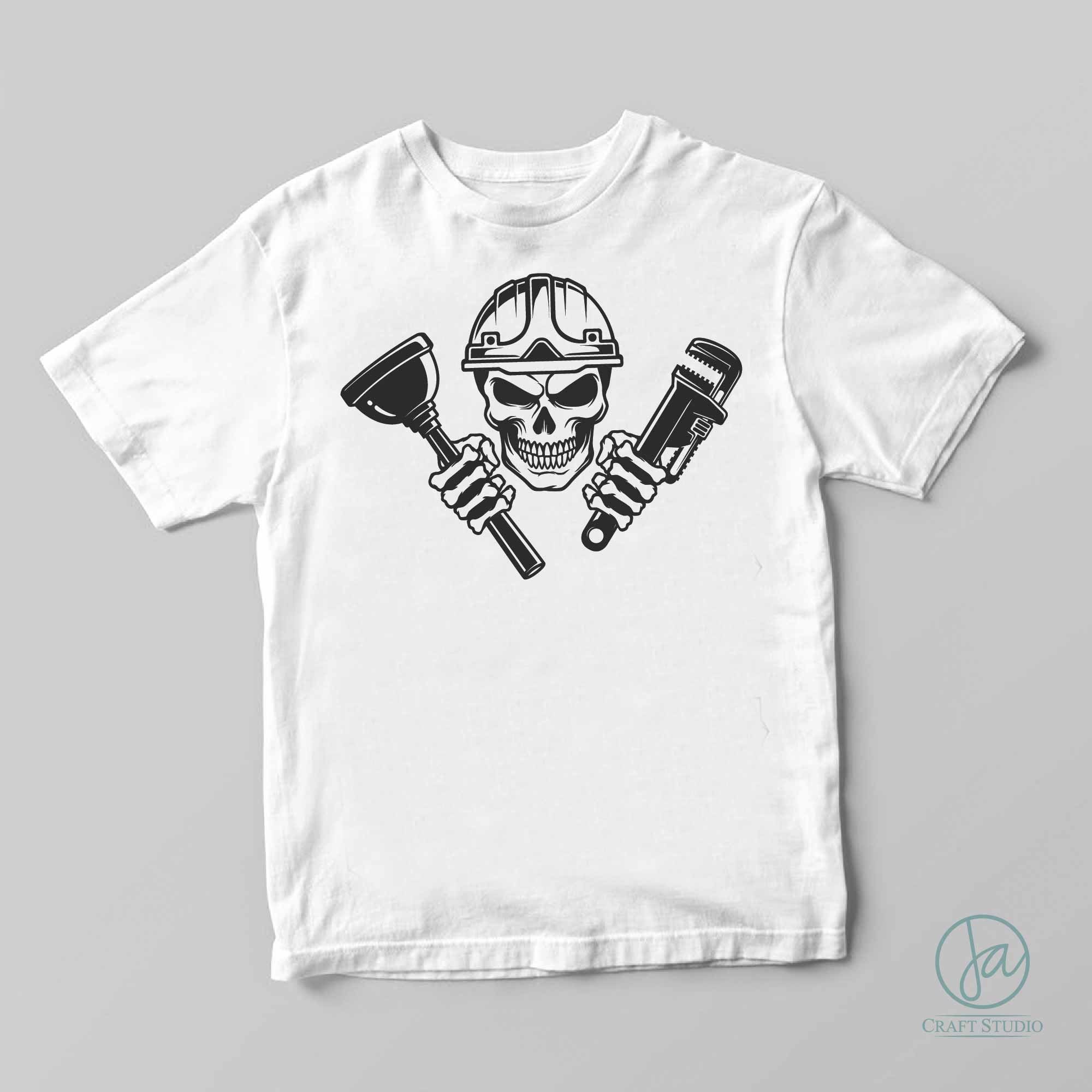 Plumber Skull Svg File Plumber Svg Pipefitter Skull Svg - Etsy Canada