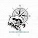 Eagle With Compass Svg | Eagle Svg | American Eagle Svg | Eagle Clipart ...