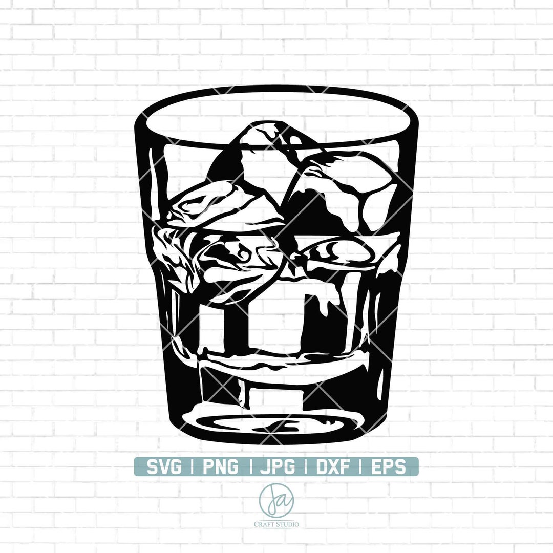 Whiskey SVG | Whiskey Glass SVG | Alcohol Svg | Glass of Whiskey Svg ...