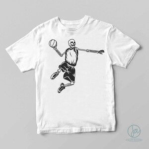 Basketball Skeleton SVG | Sneaker Skeleton SVG | Skeleton Dunk ...