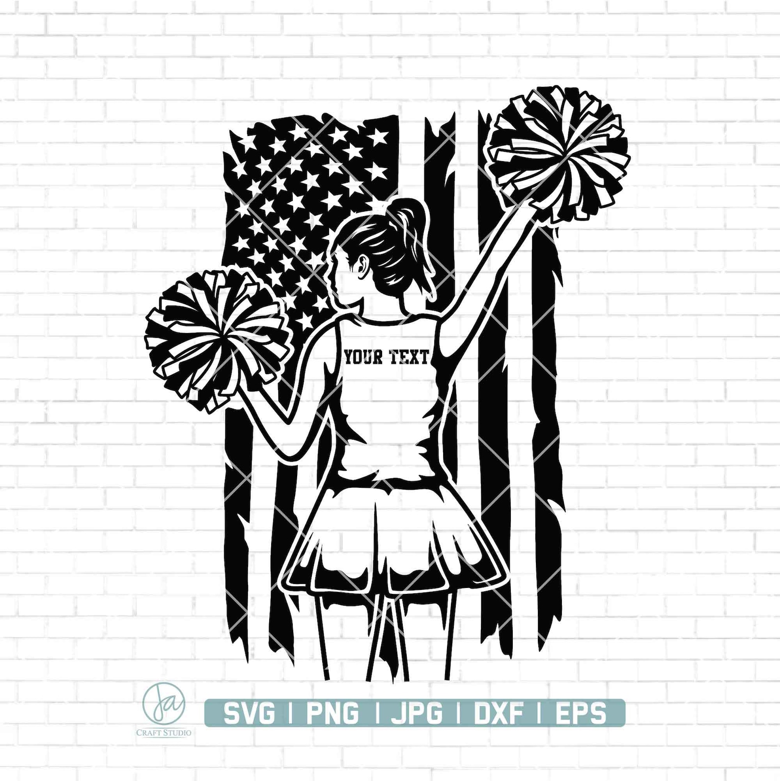 Personalized Name | US Cheerleader Svg | Cheer Mom Svg | Cheerleading ...
