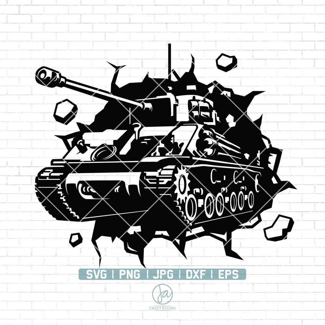 Smashing Tank SVG | Military Tank Svg | Army SVG | Marine Tank Svg ...