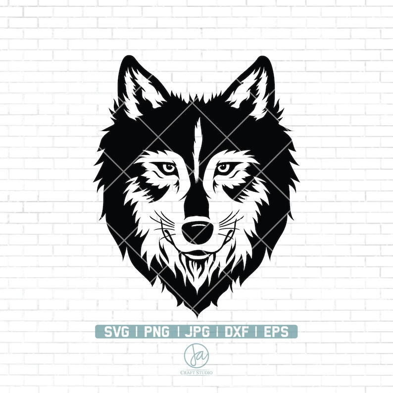 Wolf Face SVG File Wolf Head Svg Wolf Svg Wolf Clipart - Etsy