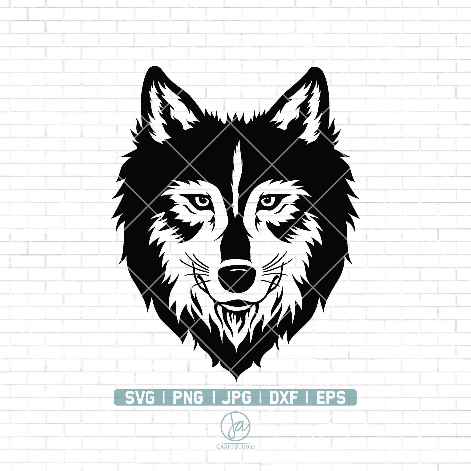 Wolf Face SVG File Wolf Head Svg Wolf Svg Wolf Clipart - Etsy