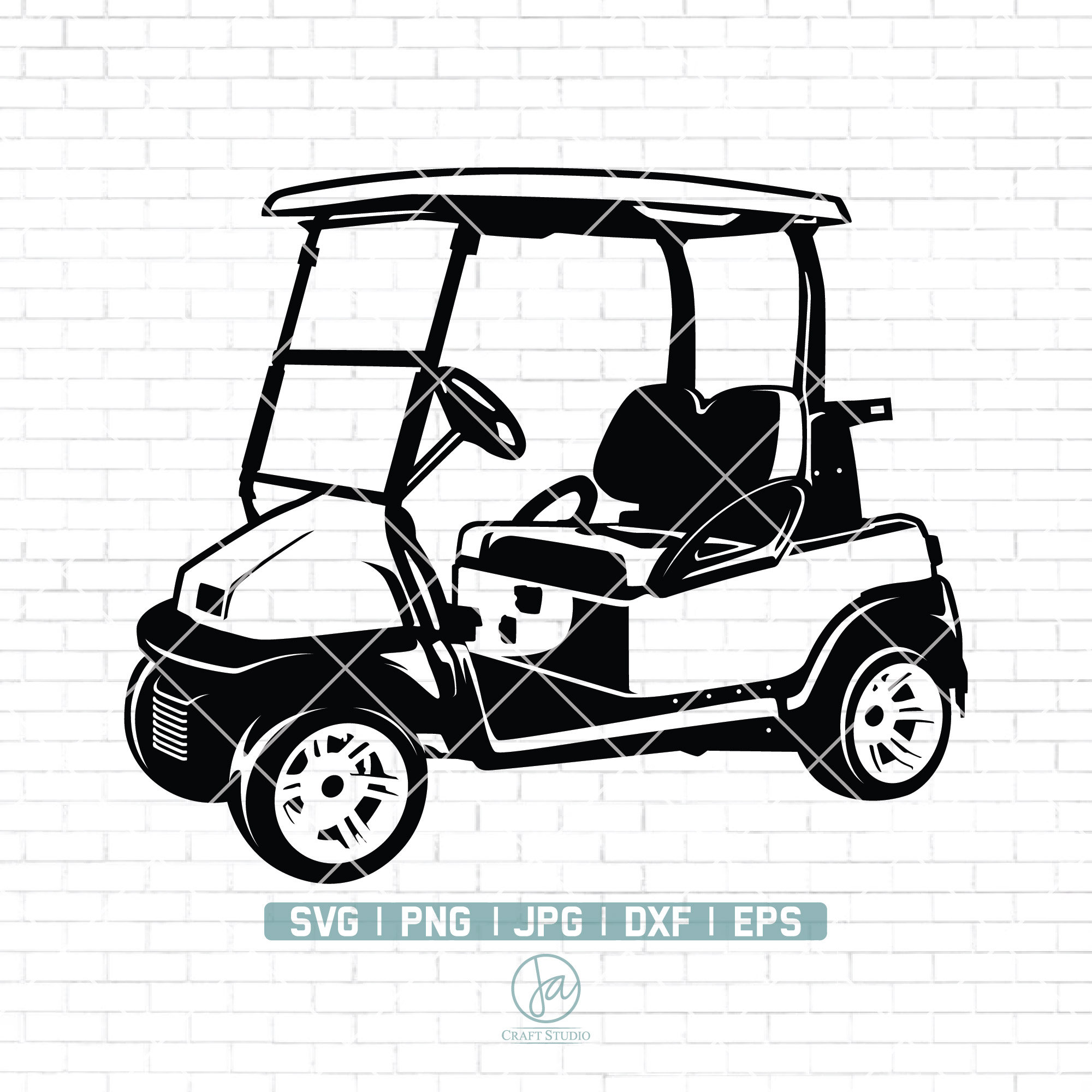 Golf Cart SVG File | Golf Cart Svg | Golf Cart Clipart | Golf Cart Cut ...
