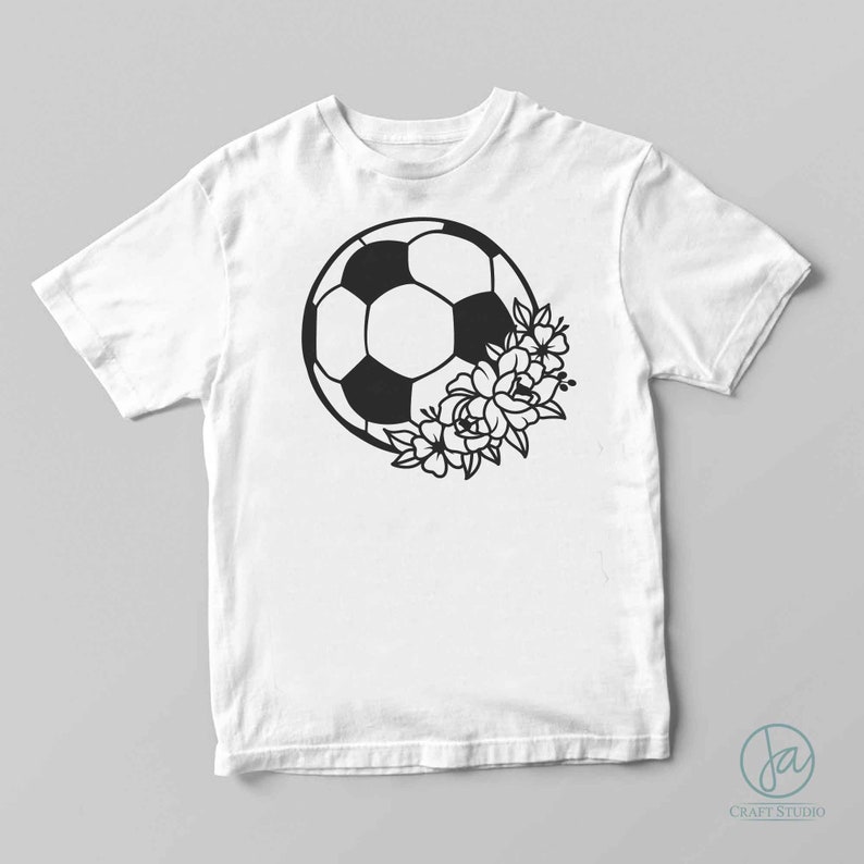 Floral Soccer SVG File Football Svg File Soccer SVG - Etsy