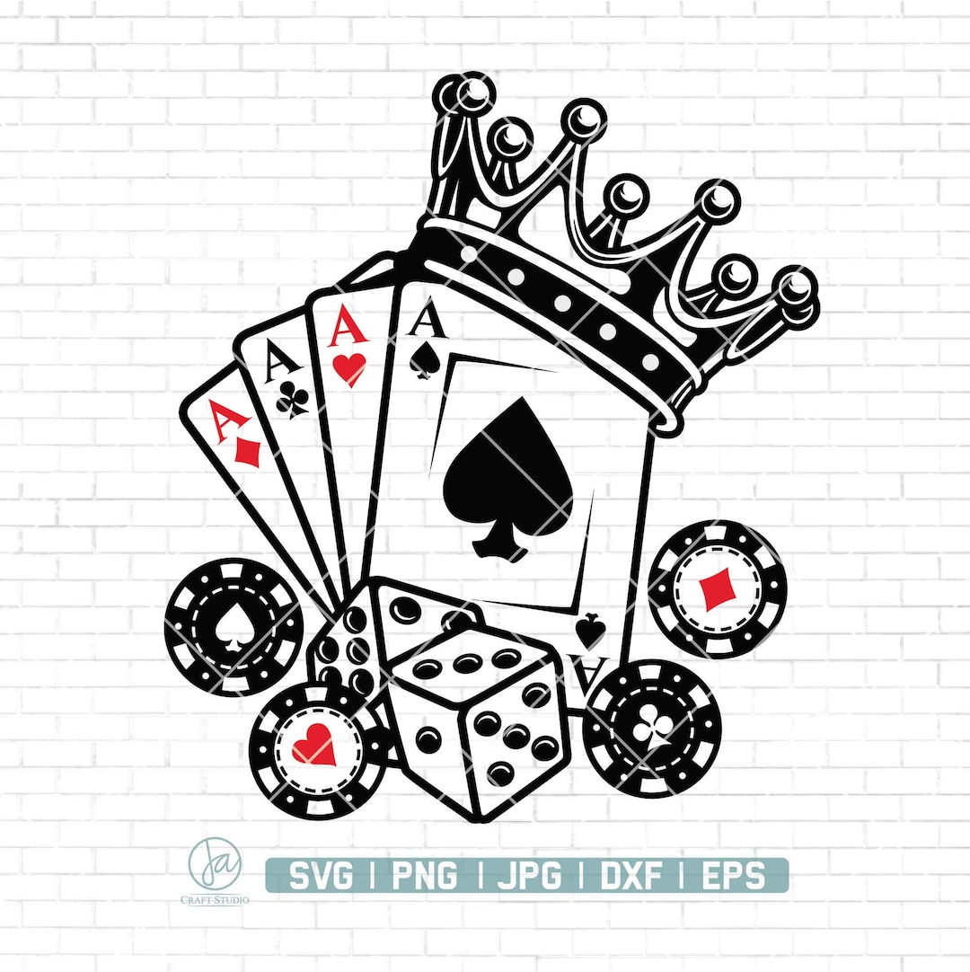 Playing Cards Svg, Poker Cards Svg, Aces SVG, Royal Flush Clip Art ...