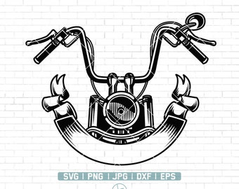 Motorcycle Handlebars Svg - Etsy Israel