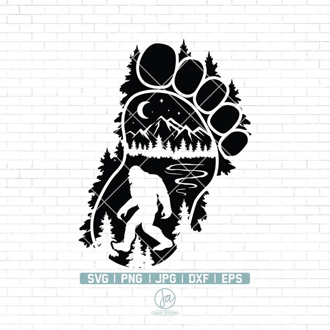 Bigfoot SVG | Big Foot SVG | Wild Monster Svg | Big Foot Svg Cut Files ...