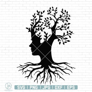 Woman Tree SVG | Women Empowerment SVG | Mother Nature SVG | Tree With ...