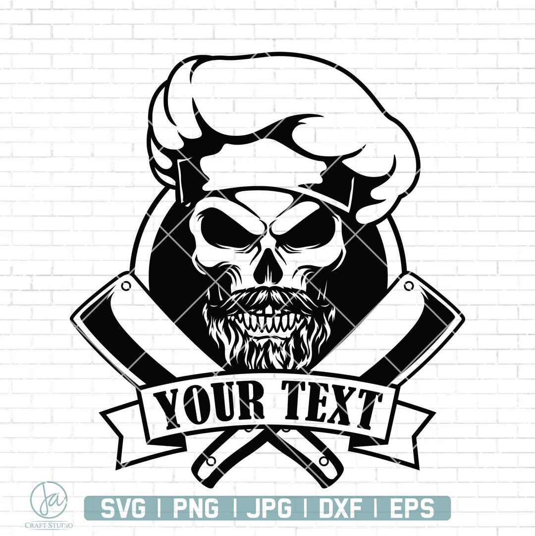 Badass Chef Svg | Skull Chef Svg | Master Chef Svg | Chef Svg | Chef ...