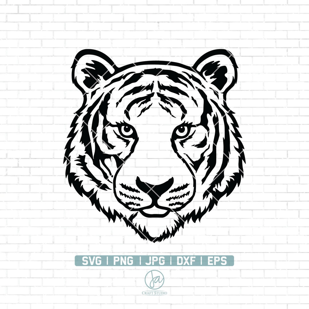 Tiger Head SVG | Tiger Svg | Wild Animals Svg | Cute Tiger Svg | Tiger ...