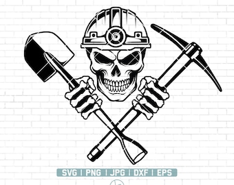 US Mining Skeleton Hand Svg Us Miner Mining Svg Skeleton - Etsy