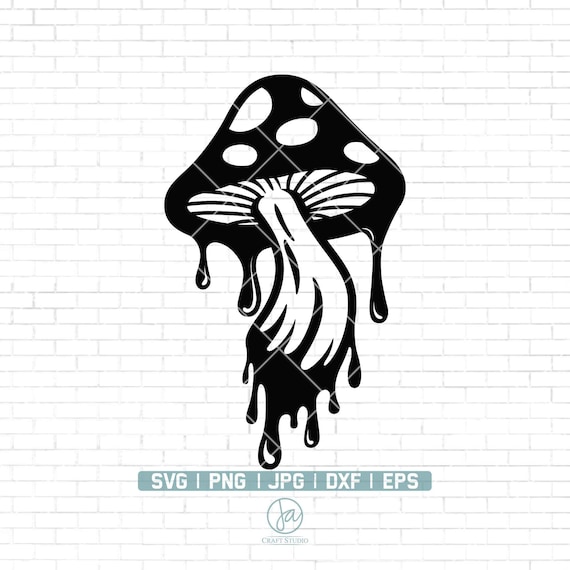 Dripping Mushroom SVG Fungi SVG Mushroom Svg Psychedelic - Etsy Australia