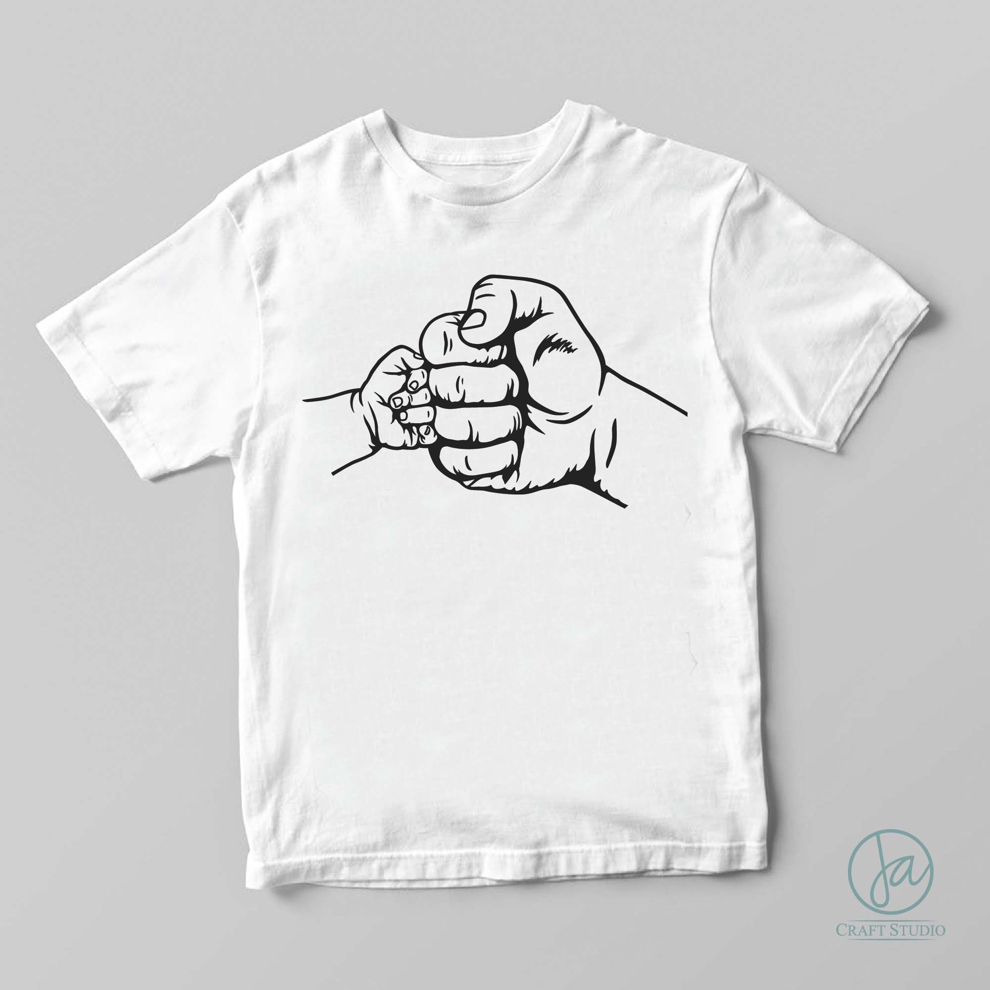 Faust Bump SVG | Vatertag SVG | Neuer Vater SVG | Papa und Baby Faust ...