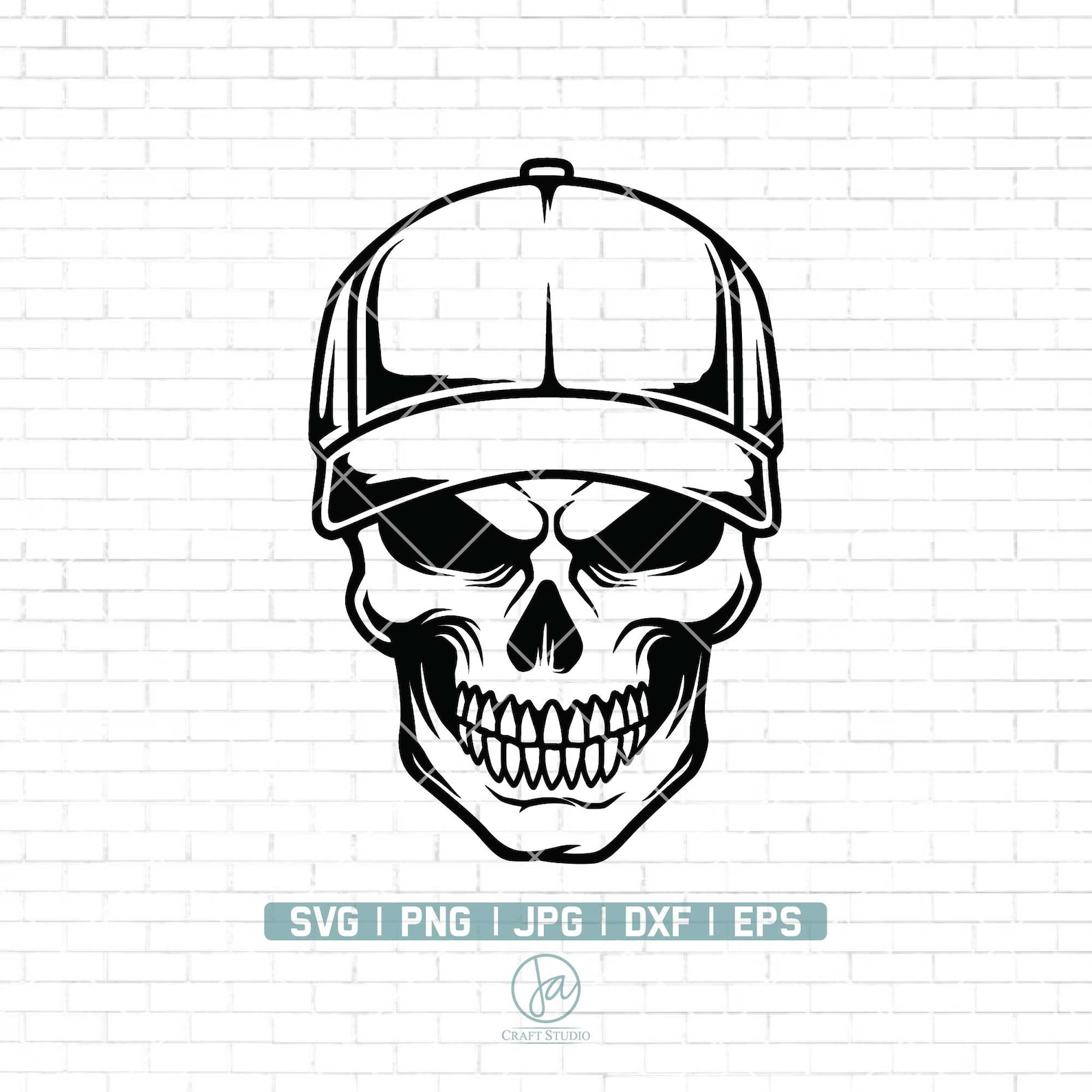 Dad Hat Skull SVG | Skeleton Baseball Cap SVG | Dad Svg | Dad Life Svg ...