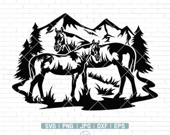 Farm Ranch Scene Dxf - Etsy