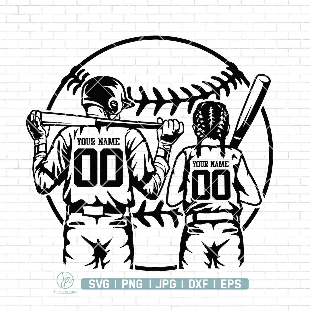 Personalized Name Svg, Baseball Player Svg, Softball Mom Svg, Baseball ...