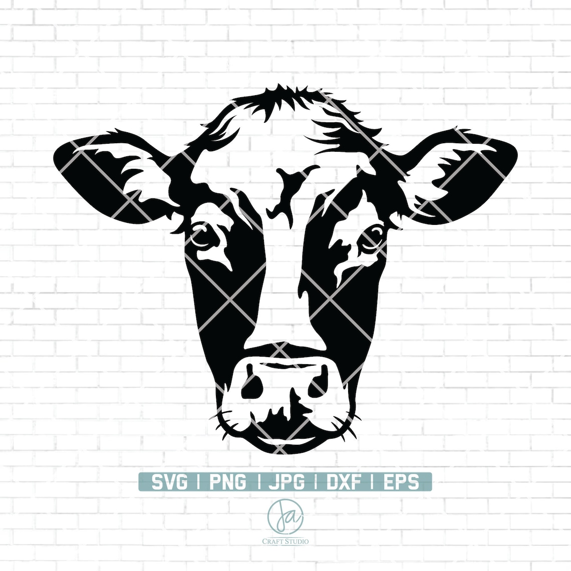 Cow Svg Cut File Cow Head Svg Cow Face Svg Farm Svg - Etsy