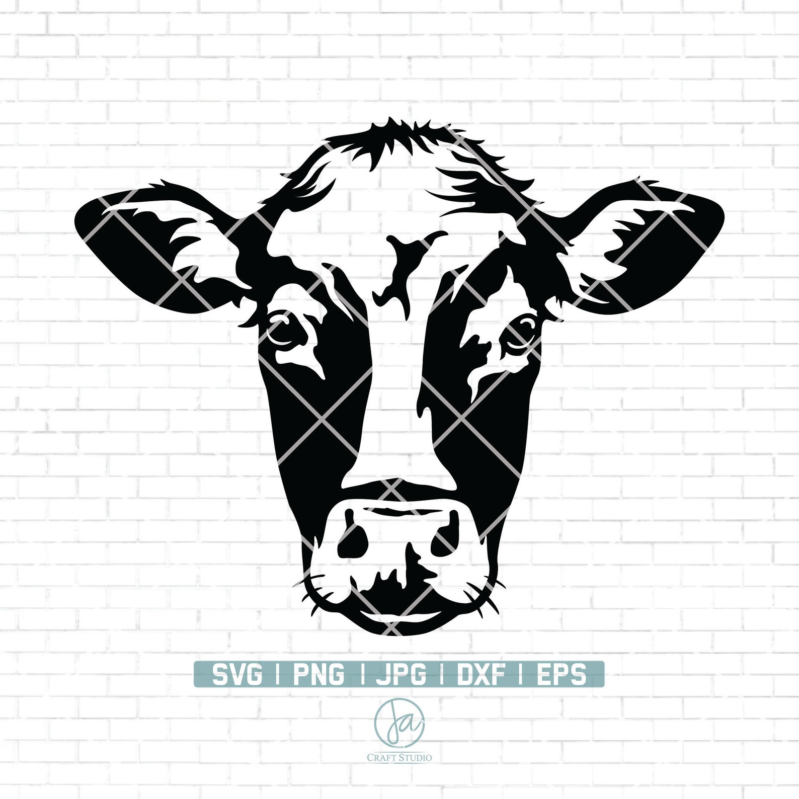 Cow Svg Cut File Cow Head Svg Cow Face Svg Farm Svg - Etsy