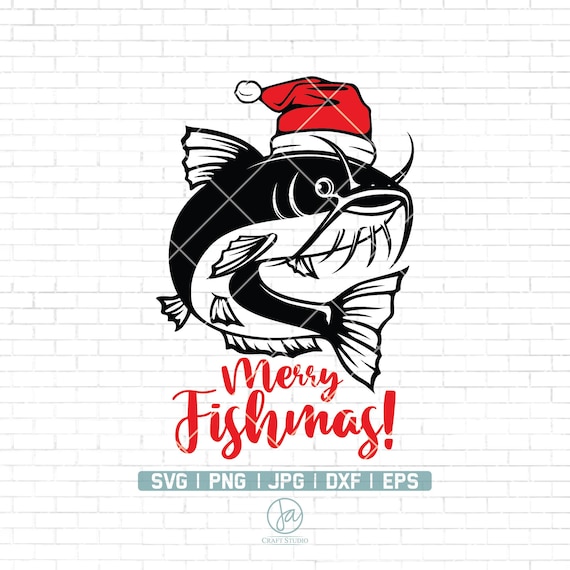 Merry Fishmas SVG Funny Christmas SVG Catfish Svg | Etsy