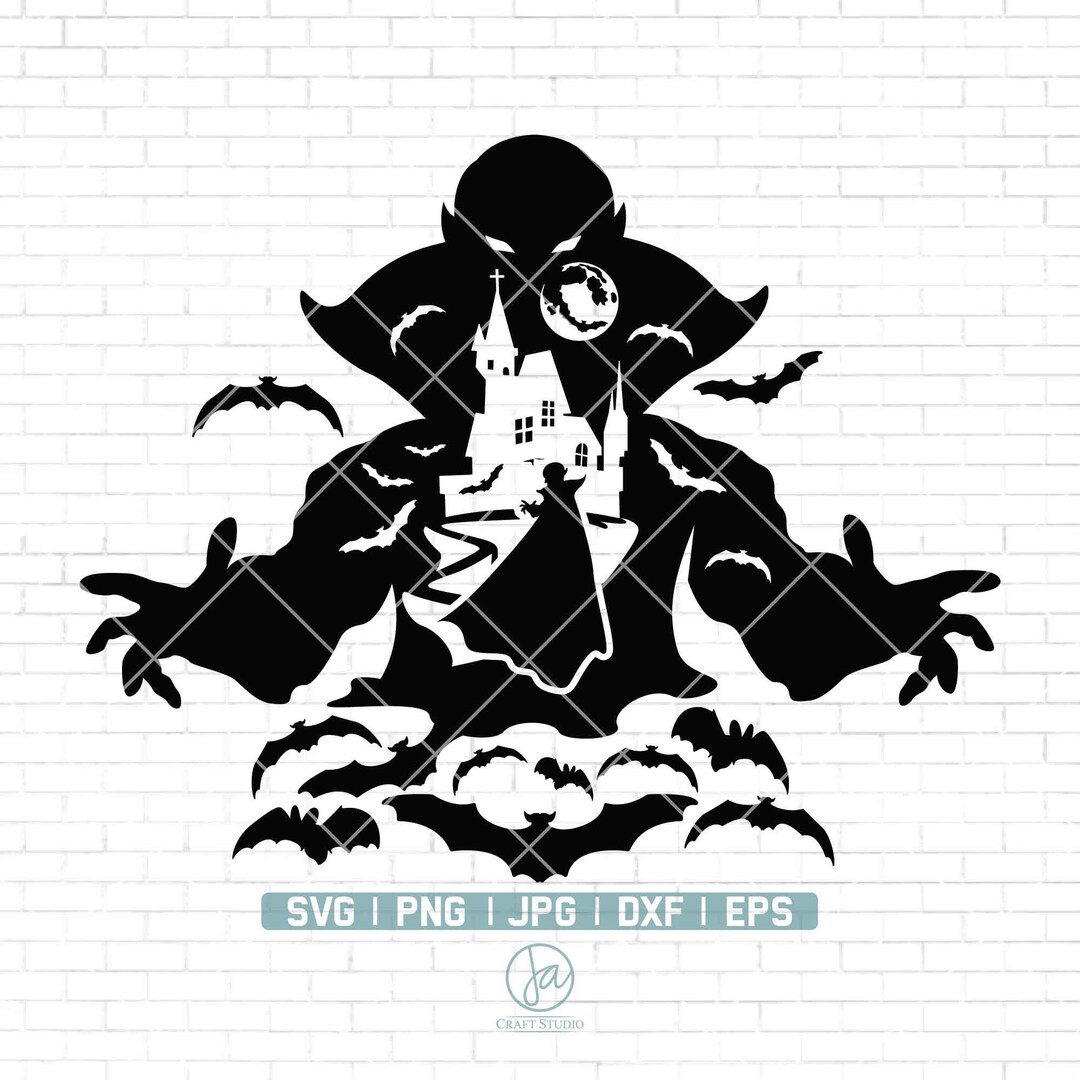 Dracula Svg | Vampire Scene Svg | Horror Scene Svg | Vampire Svg ...
