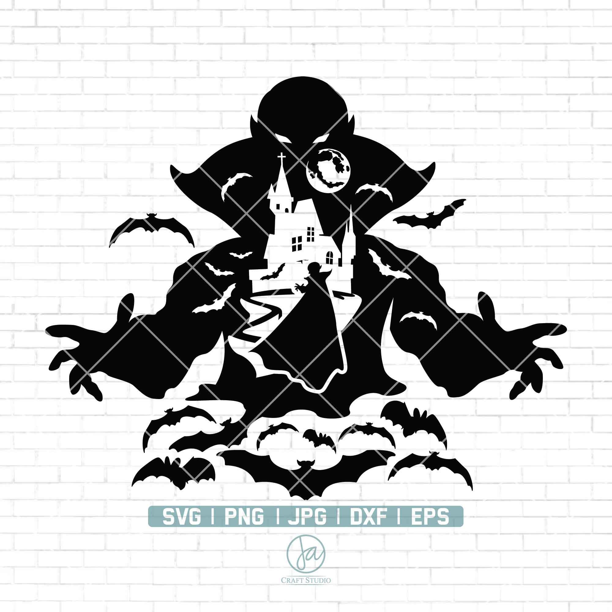 Dracula Svg Vampire Scene Svg Horror Scene Svg Vampire - Etsy