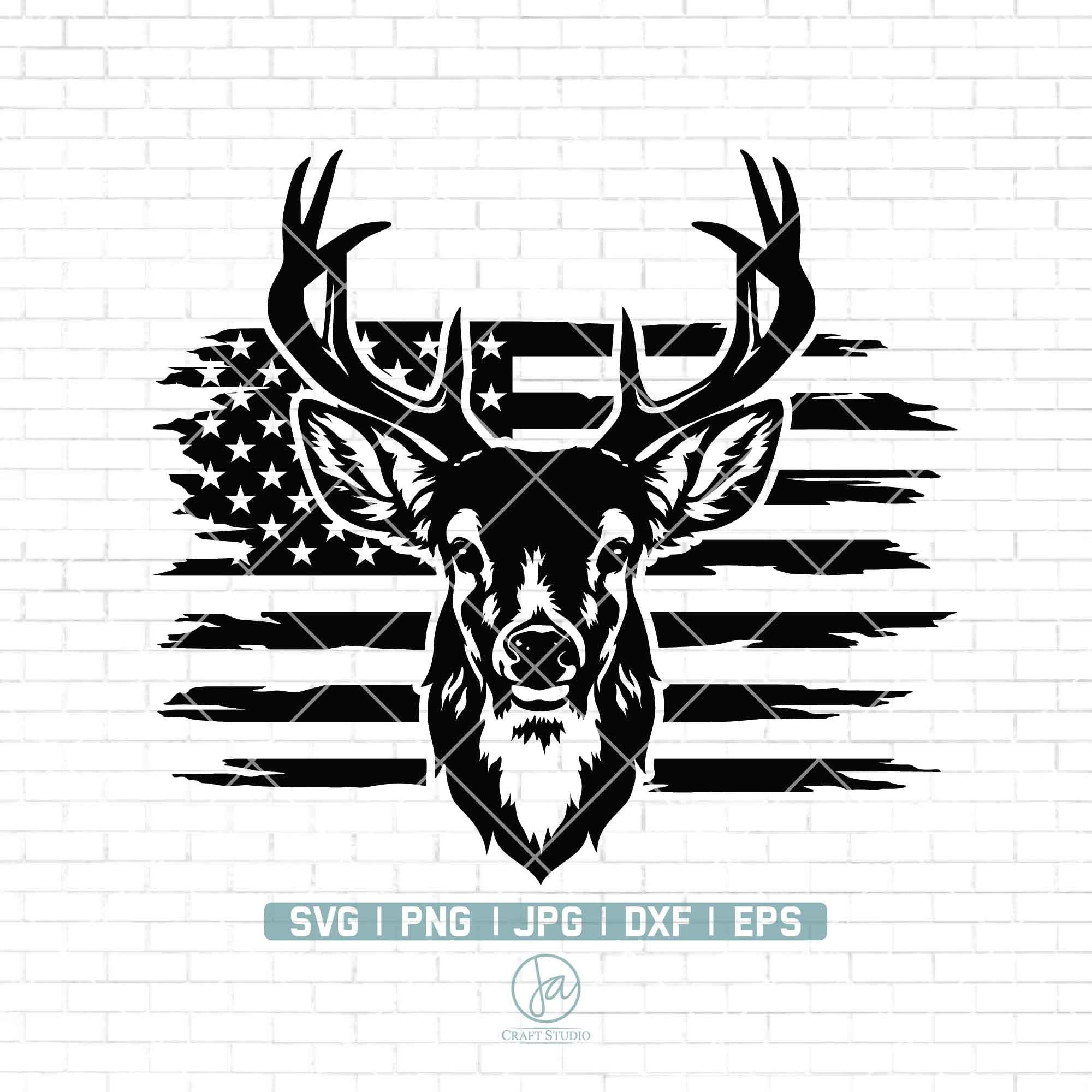 Deer Flag Svg Hunting Svg Deer Svg Hunting Clipart - Etsy Canada