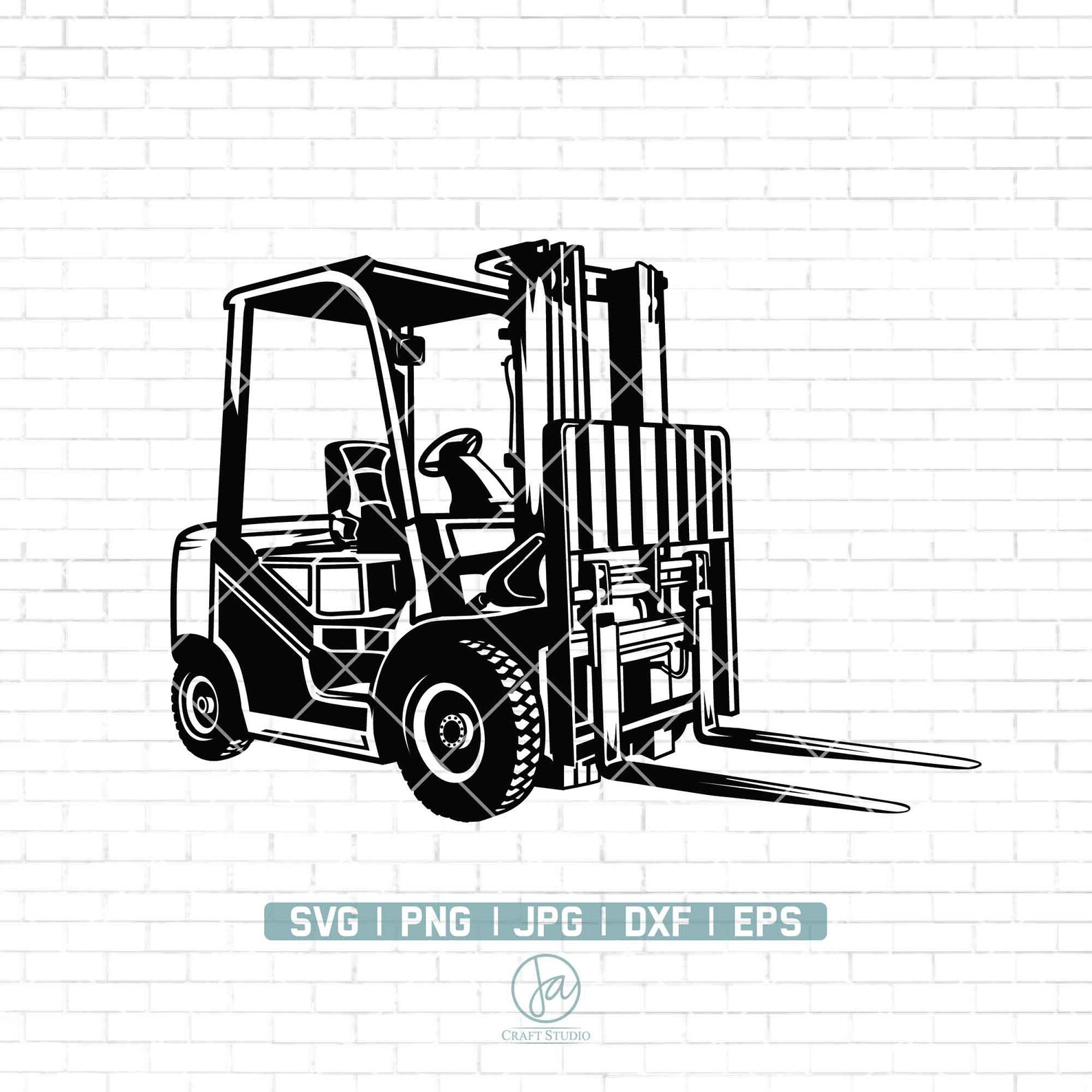 Forklift SVG | Fork Lift SVG | Industrial Truck SVG | Forklift Clipart ...