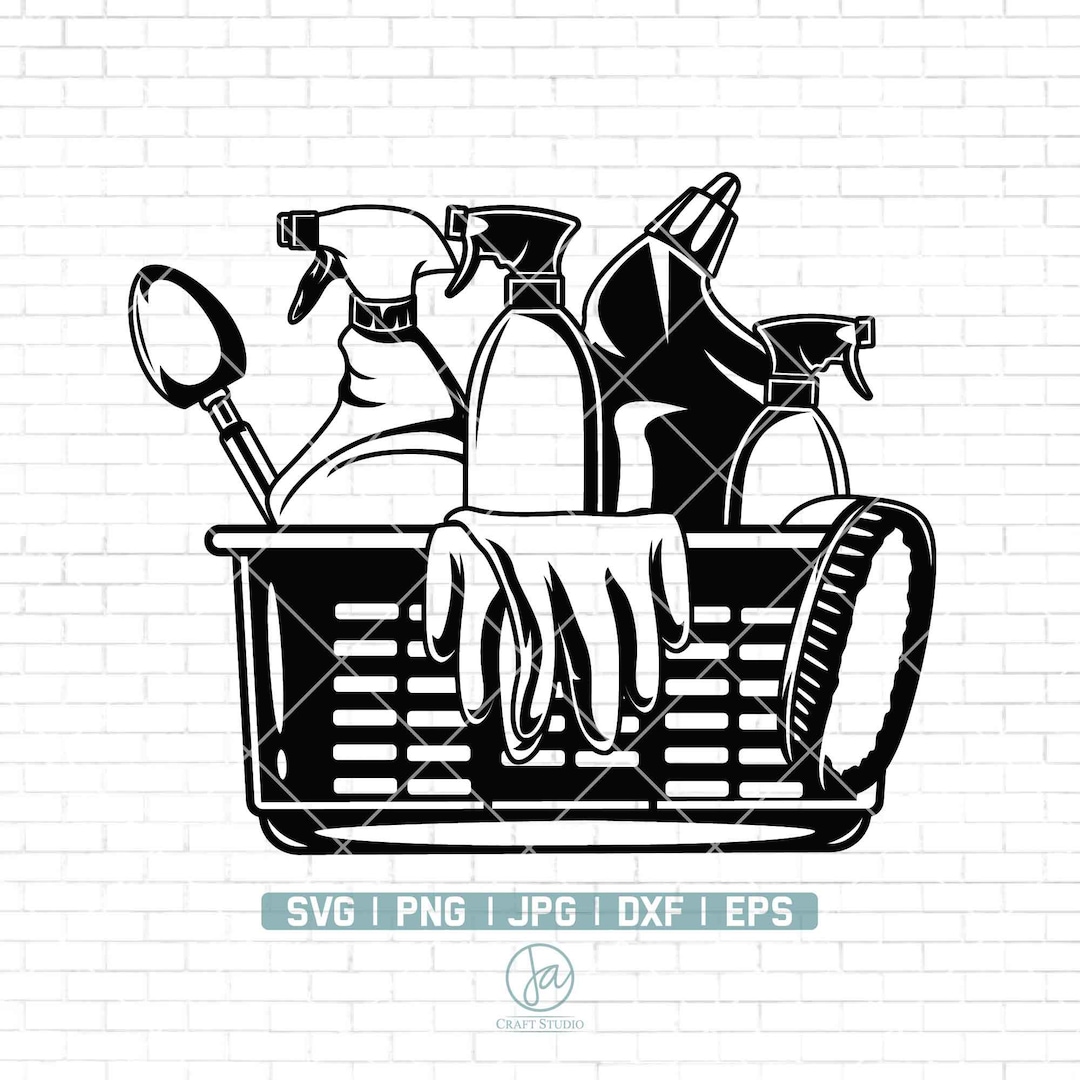 Cleaning Tools Svg | Cleaning Service Svg | Cleaning Supplies | Maid ...