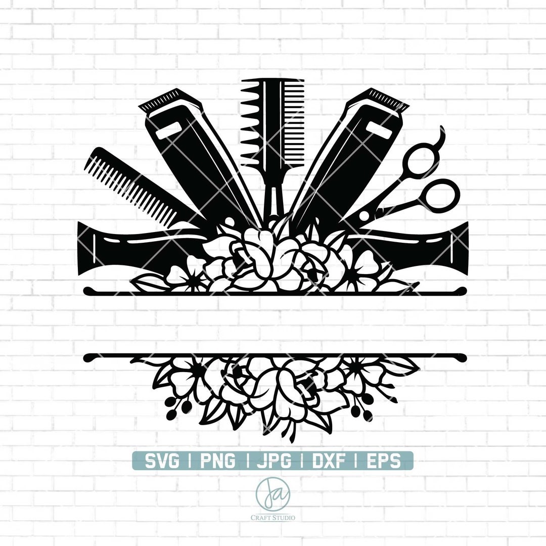 Hair Salon SVG | Split Monogram Hair Salon SVG | Hairdresser Svg ...