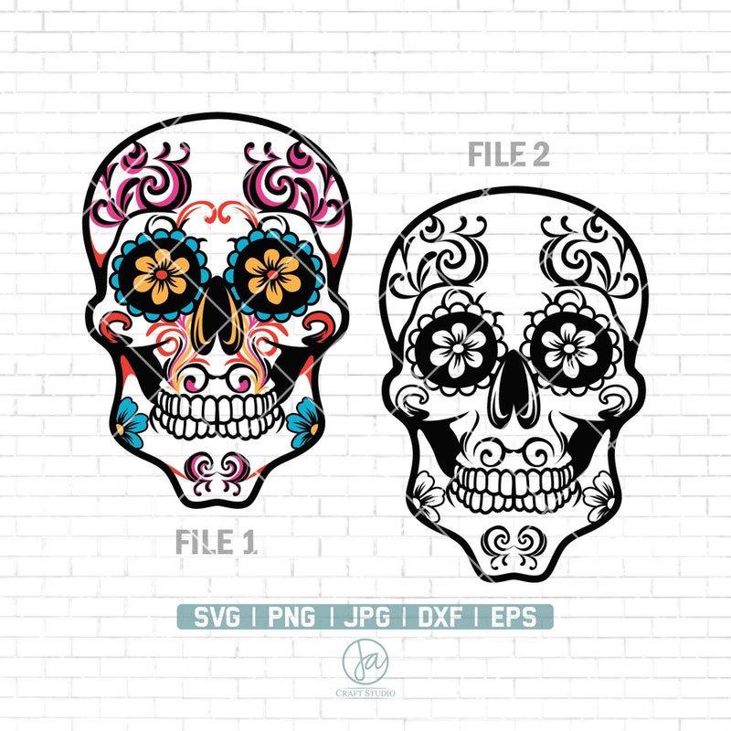 Sugar Skull Skeleton - Etsy