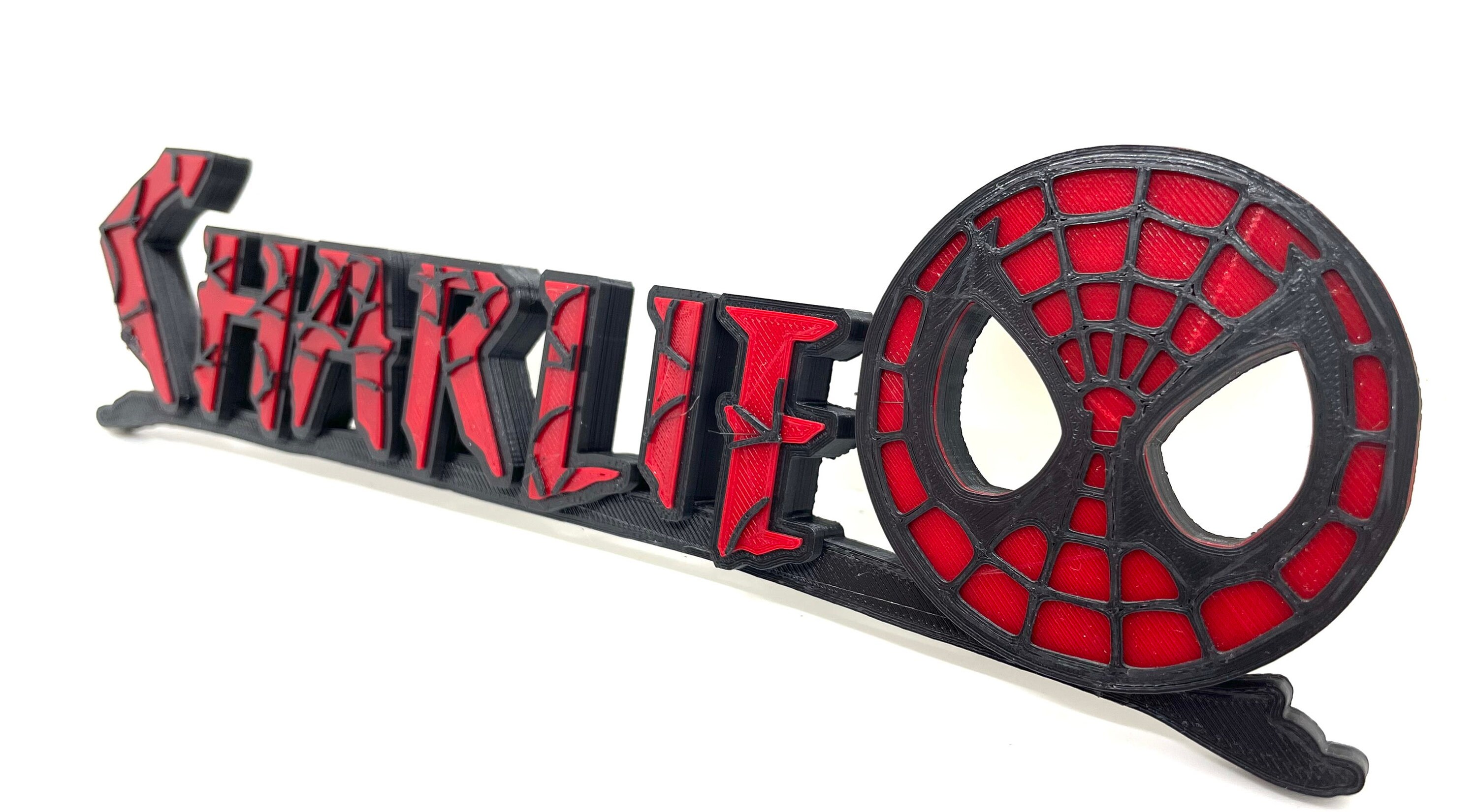 Super Hero Spider-man Themed Name Plaque Plate 3D Printed Custom ...