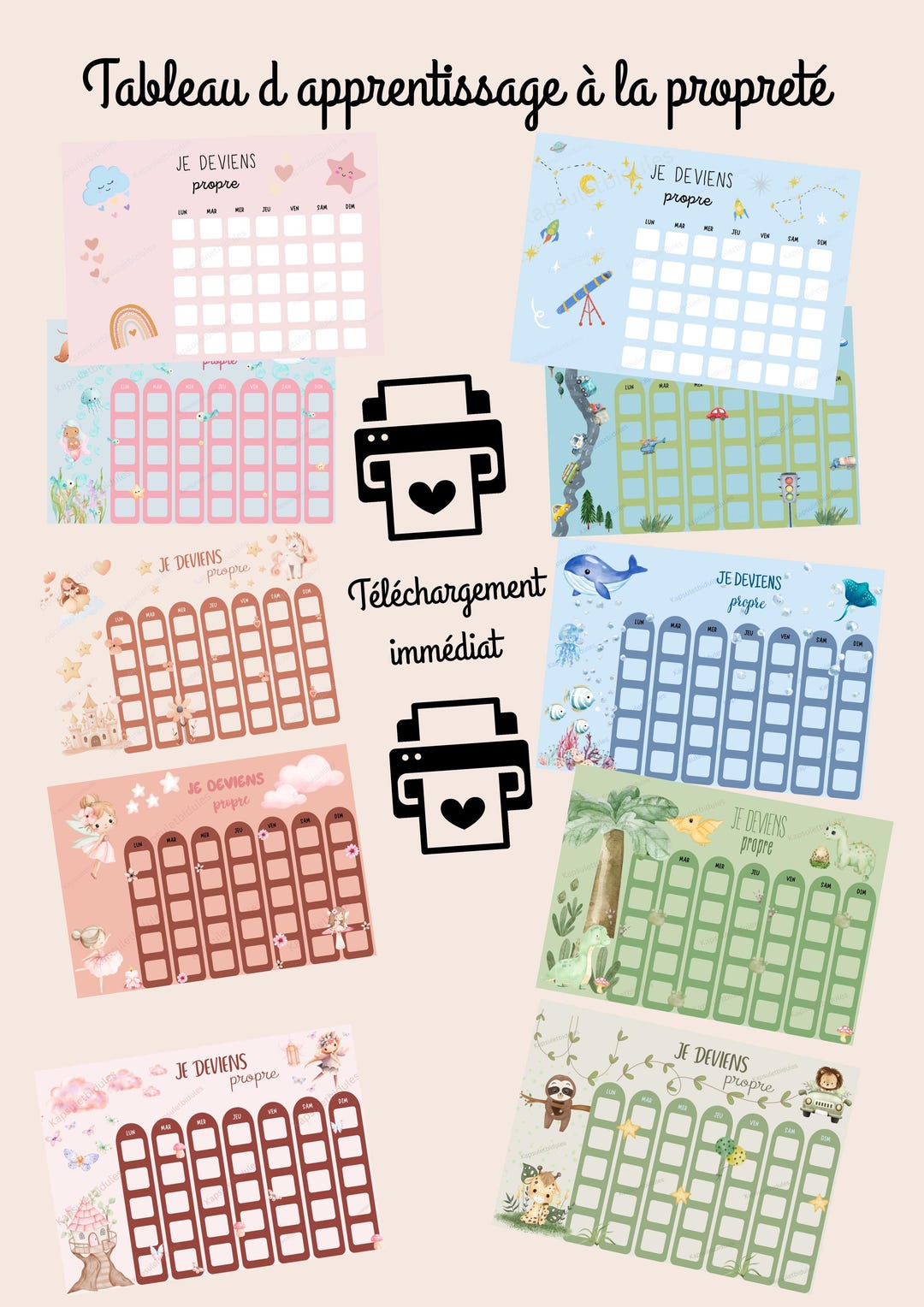 Toilet Training Chart - Etsy
