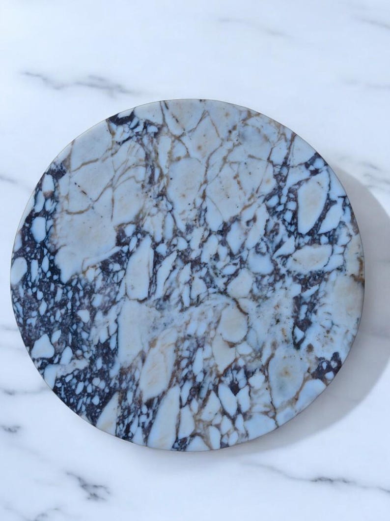 Dessus de table basse rond en marbre - Finition polie ou mate - 23,5 ...