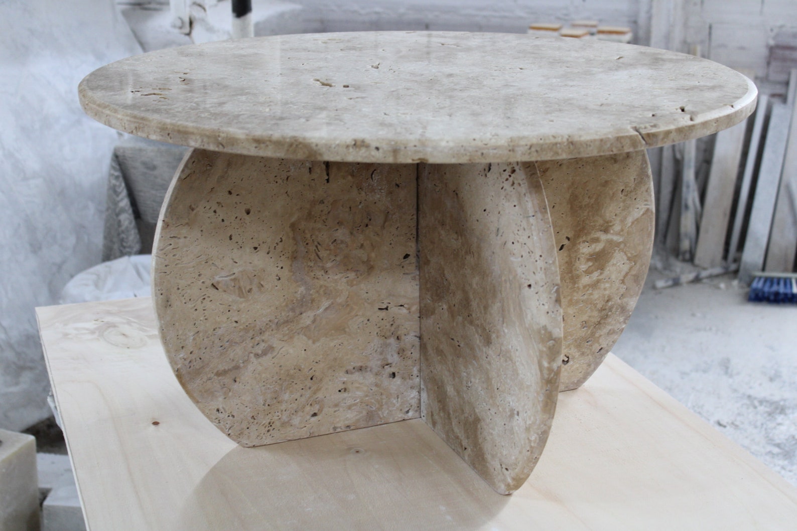 Travertine Coffee Table is Real Travertine It is Handmade - Etsy