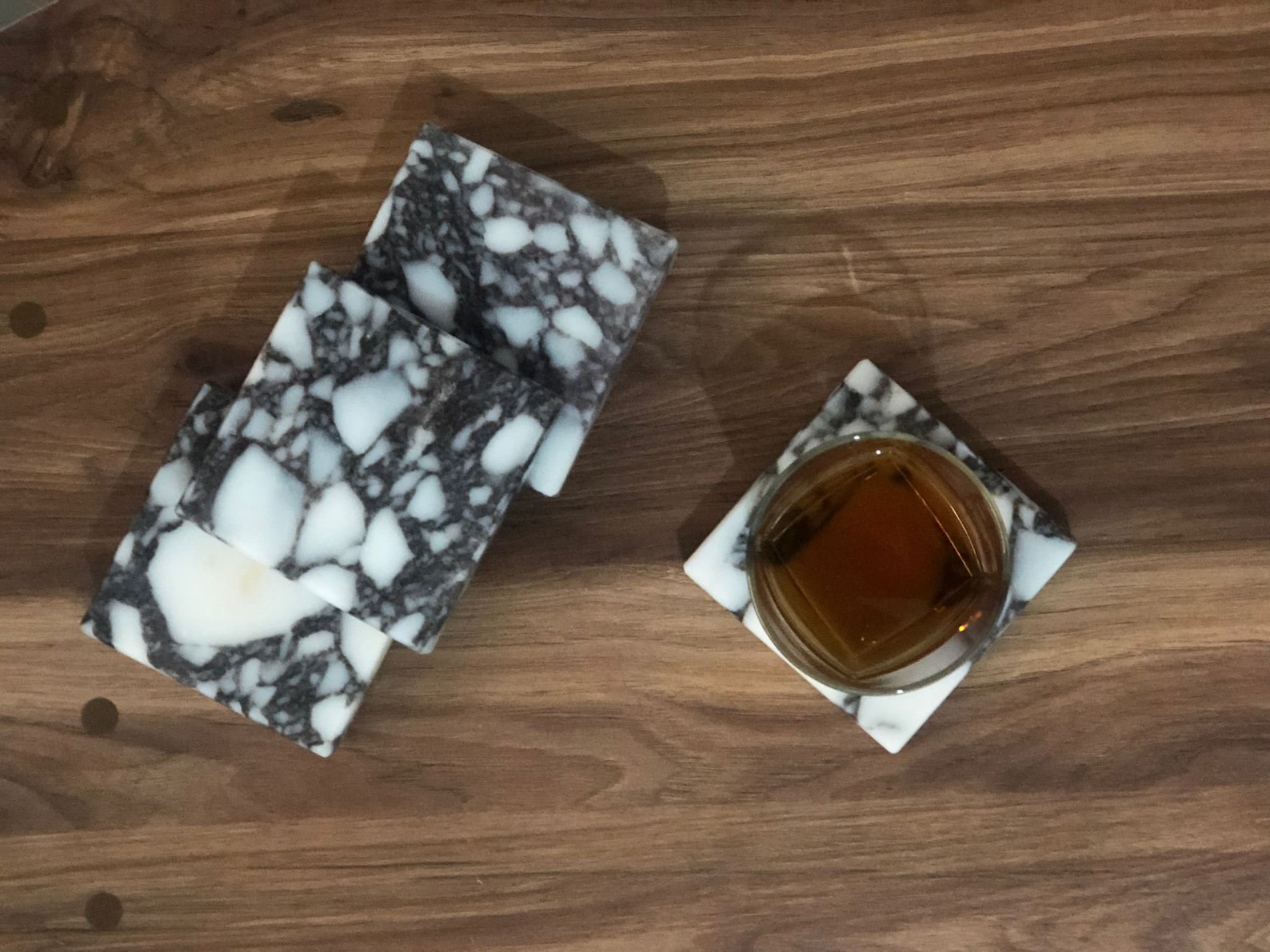 Calacatta Viola Set of 2-4-6 SQUARE Coasters Italian Marble - Etsy