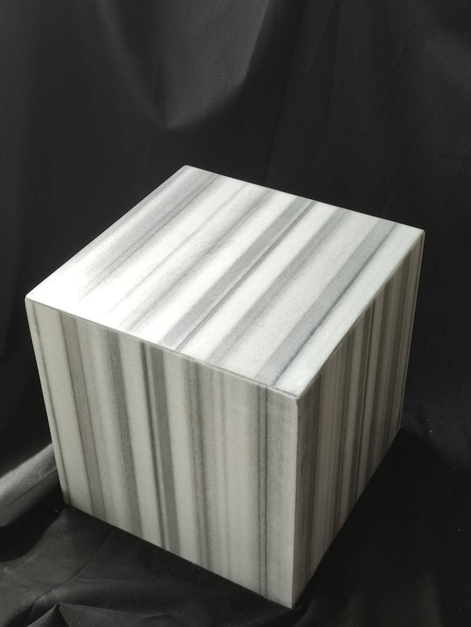 Marmara Marble Cube Coffee Table Side Table Marble Coffee | Etsy