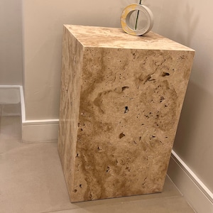Travertine Cube Coffee Table Side Table End Table, Free Shipping ...