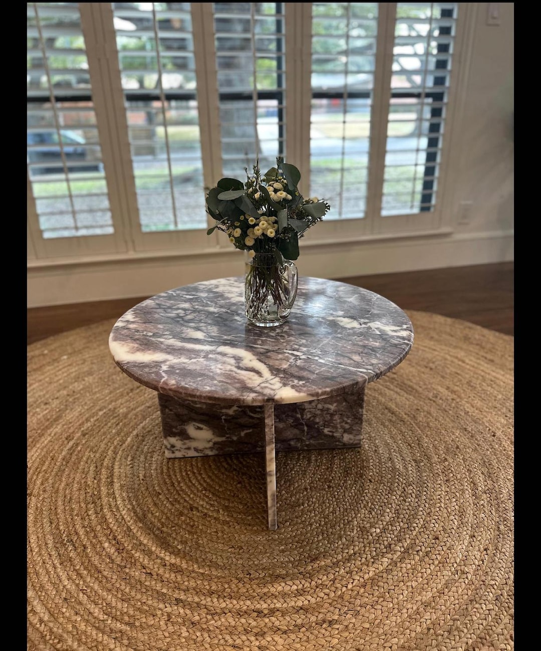 Handmade Calacatta Viola Marble Coffee Table - Etsy