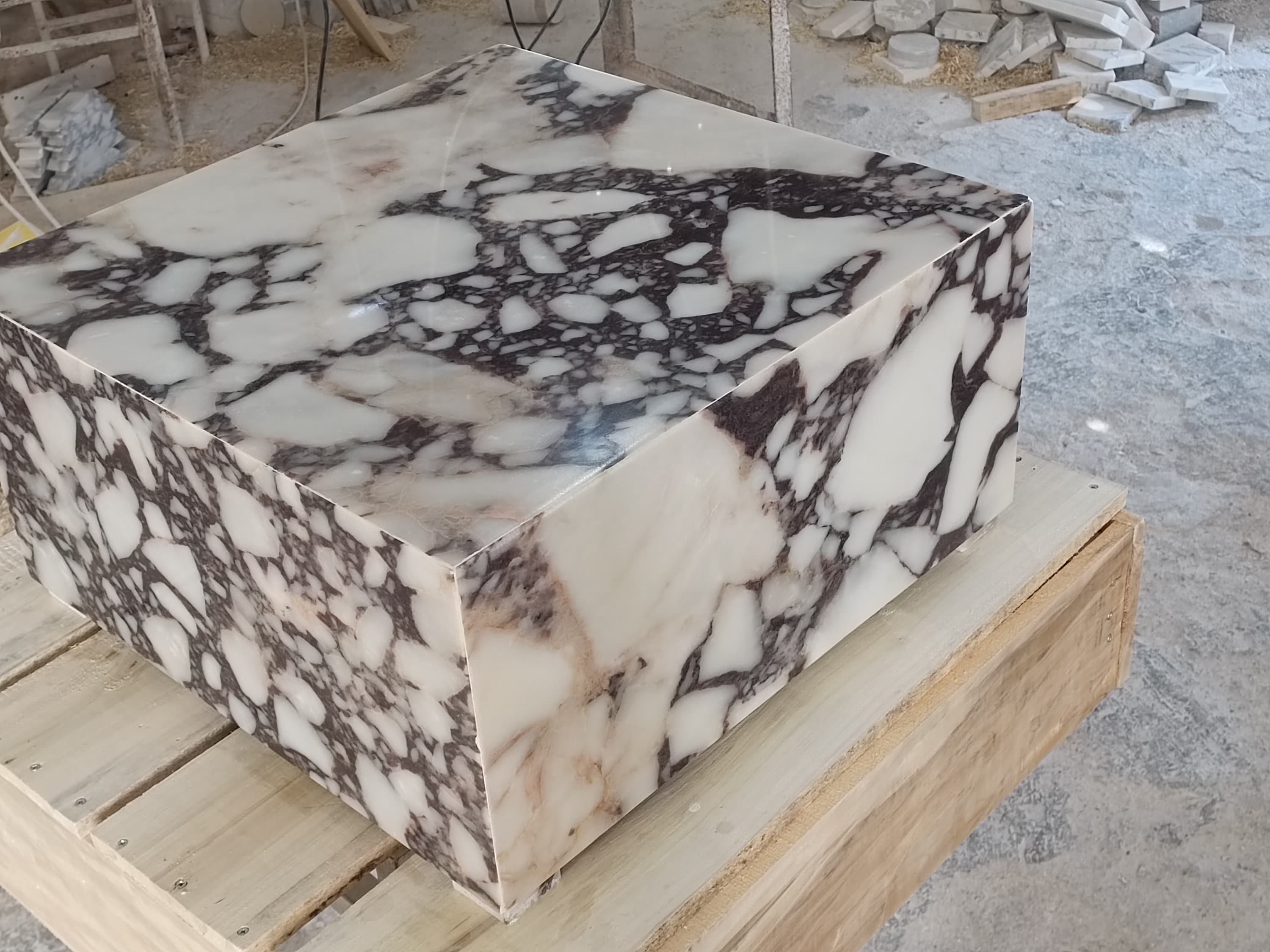 Marble Coffee Table Cube Coffee Table Block Coffee Table Etsy Uk 8047