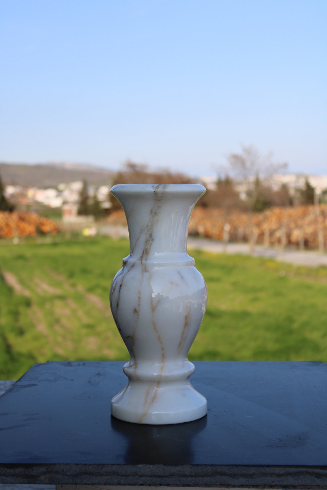 Big Size Marble Vase is Handmade From Real Marble Sugar Marble - Etsy